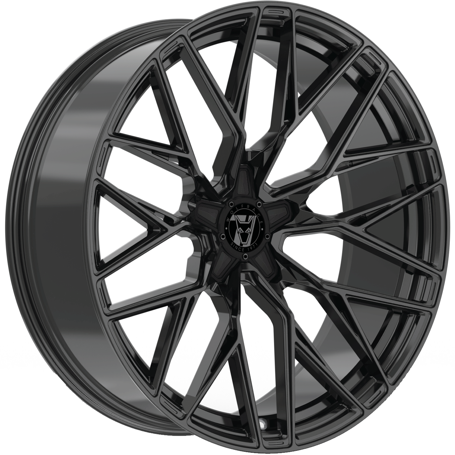 8.5x20 Wolfrace 71 Wolfsburg Gtr Black Edition Racing Black Alloy ...