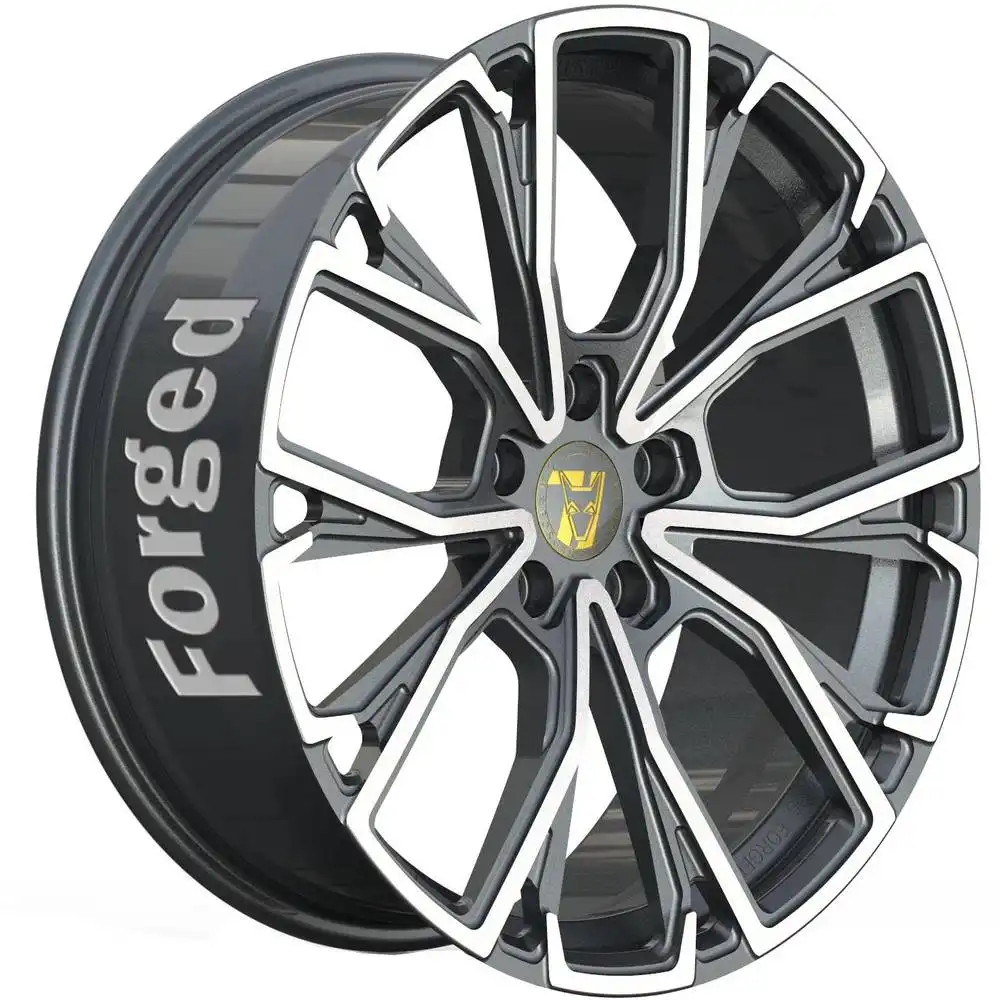 8.5x20 Wolfrace 71 Forged Edition Matrix Forged Titanium Polished Alloy ...