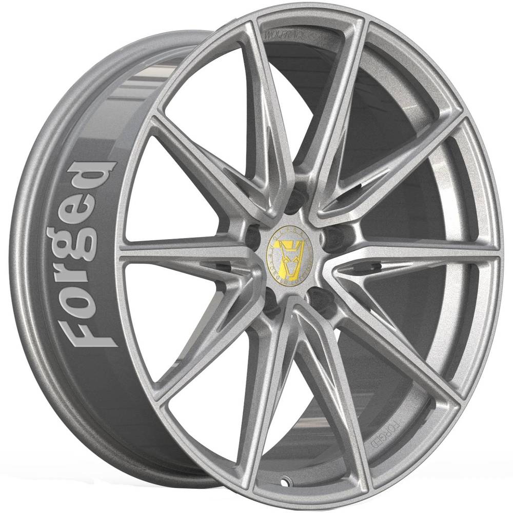 9.5x19 Front 10.5x19 Rear Wolfrace 71 Forged Edition Urban Racer Forged ...