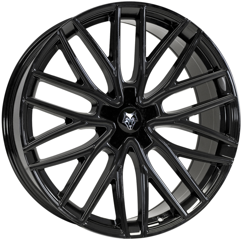 9.5x22 Wolf Design Gtp Gloss Black Alloy Wheels, Alloy Wheels and Tyres ...