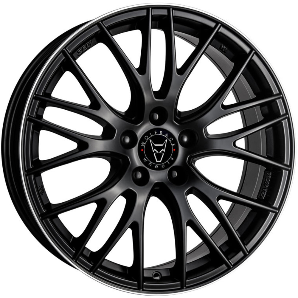 8x18 ATS Perfektion Gloss Black Polished Alloy Wheels Renault Talisman ...